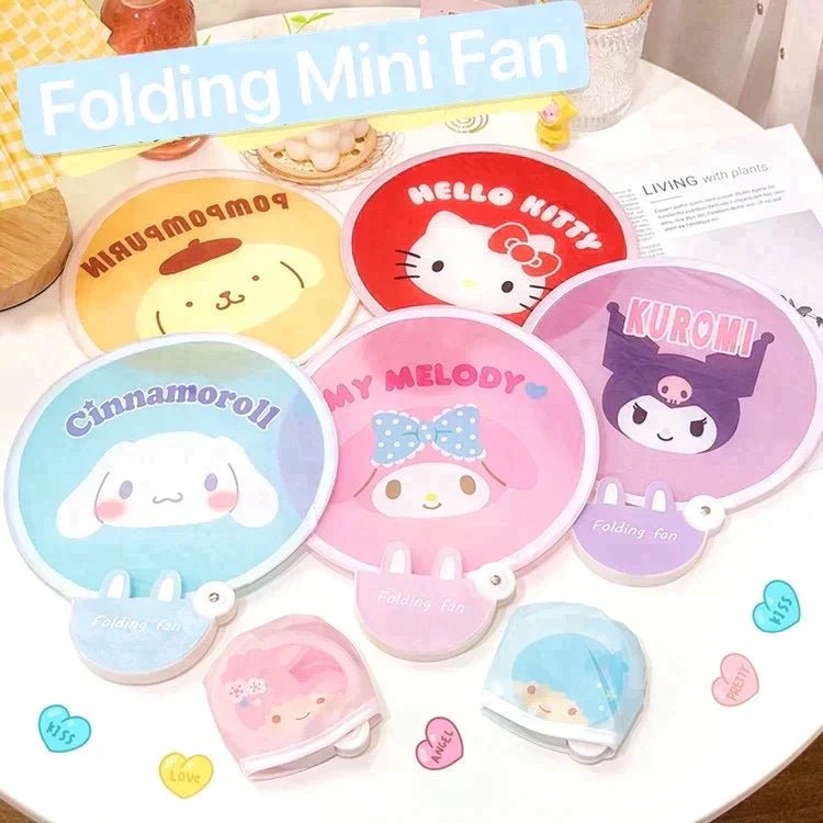 Sanrio Mini Folding Fan → – In Kawaii Shop