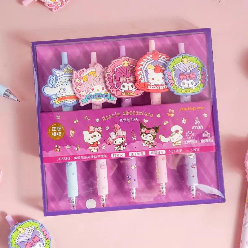 Sanrio Badge Pen Set (5 PCs) – In Kawaii Shop
