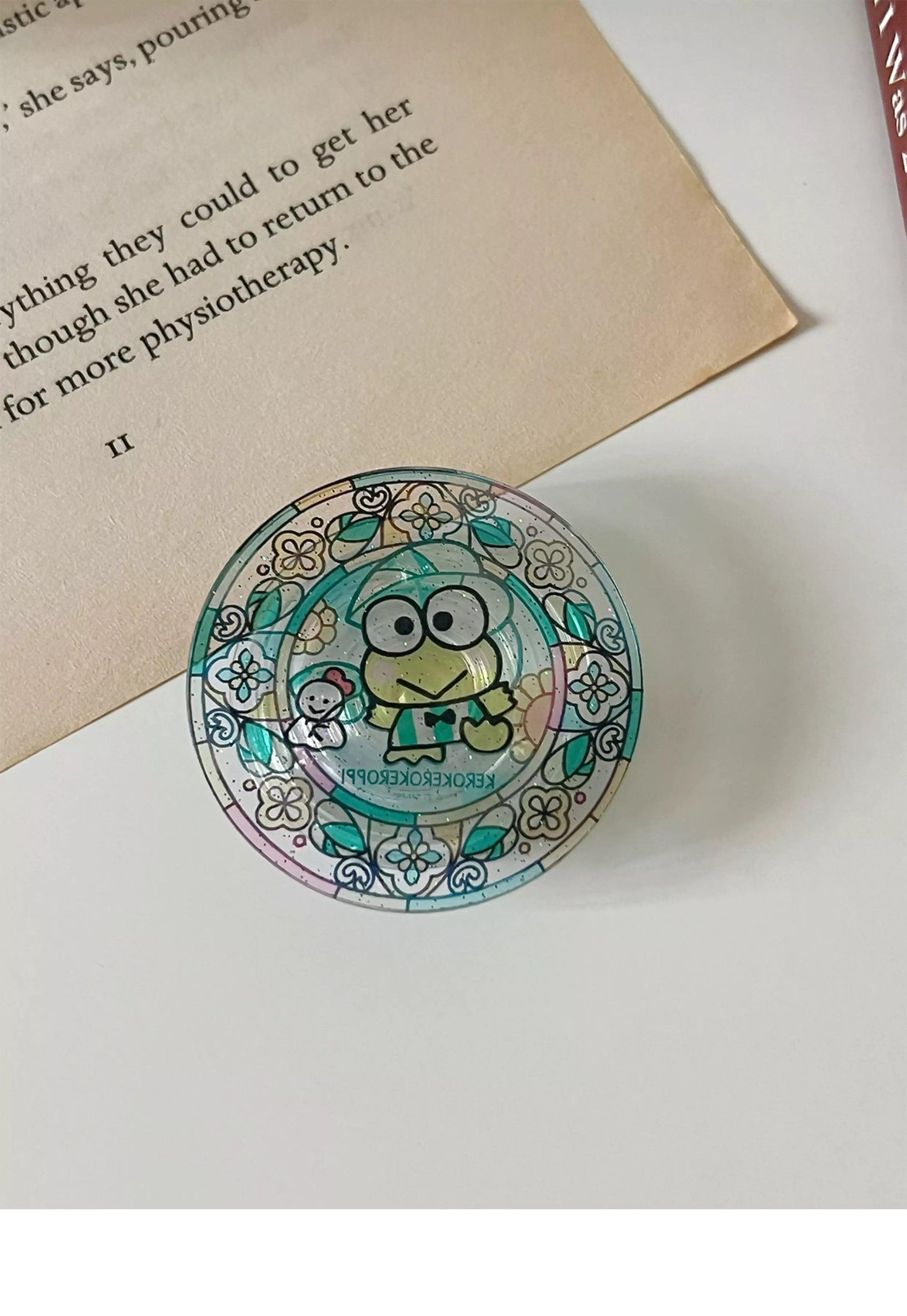 Sanrio Characters Stained Glass Pattern Glitter Magsafe PopSocket – In ...