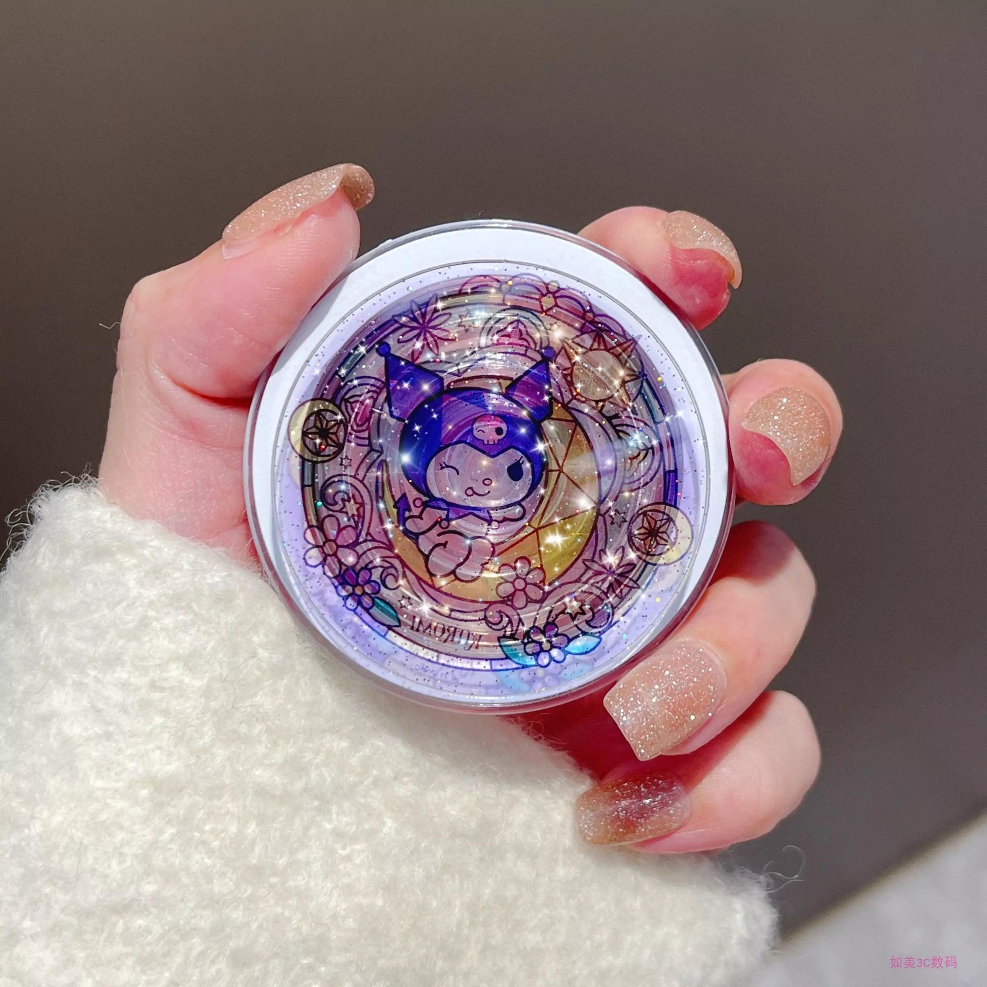 Sanrio Characters Stained Glass Pattern Glitter Magsafe PopSocket – In ...