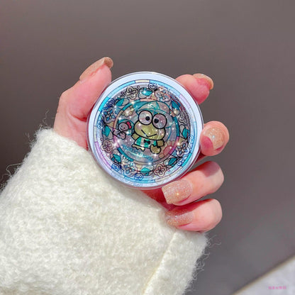 Sanrio Characters Stained Glass Pattern Glitter Magsafe PopSocket – In ...