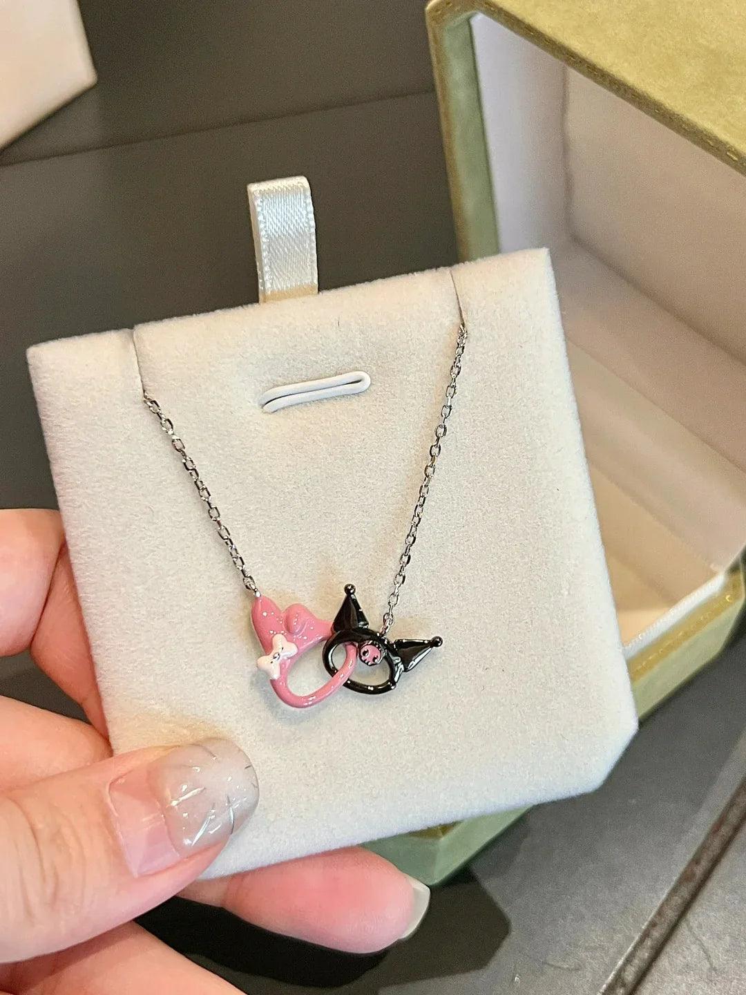 My Melody and Kuromi Hook Together Necklace – In Kawaii Shop