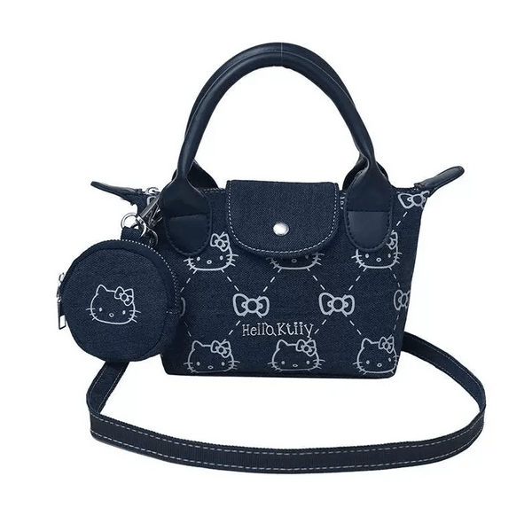 Hello Kitty Denim Dazzle Dumpling Bag – In Kawaii Shop