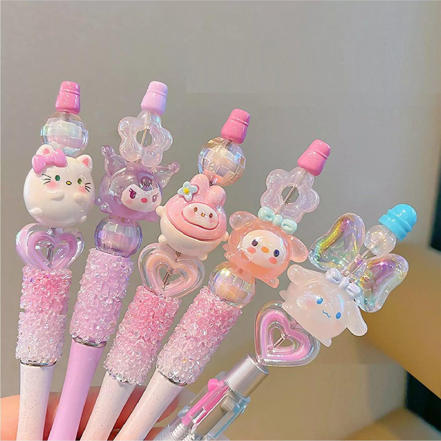 Handmade Glittering Sanrio Characters Ballpoint Pen – In Kawaii Shop