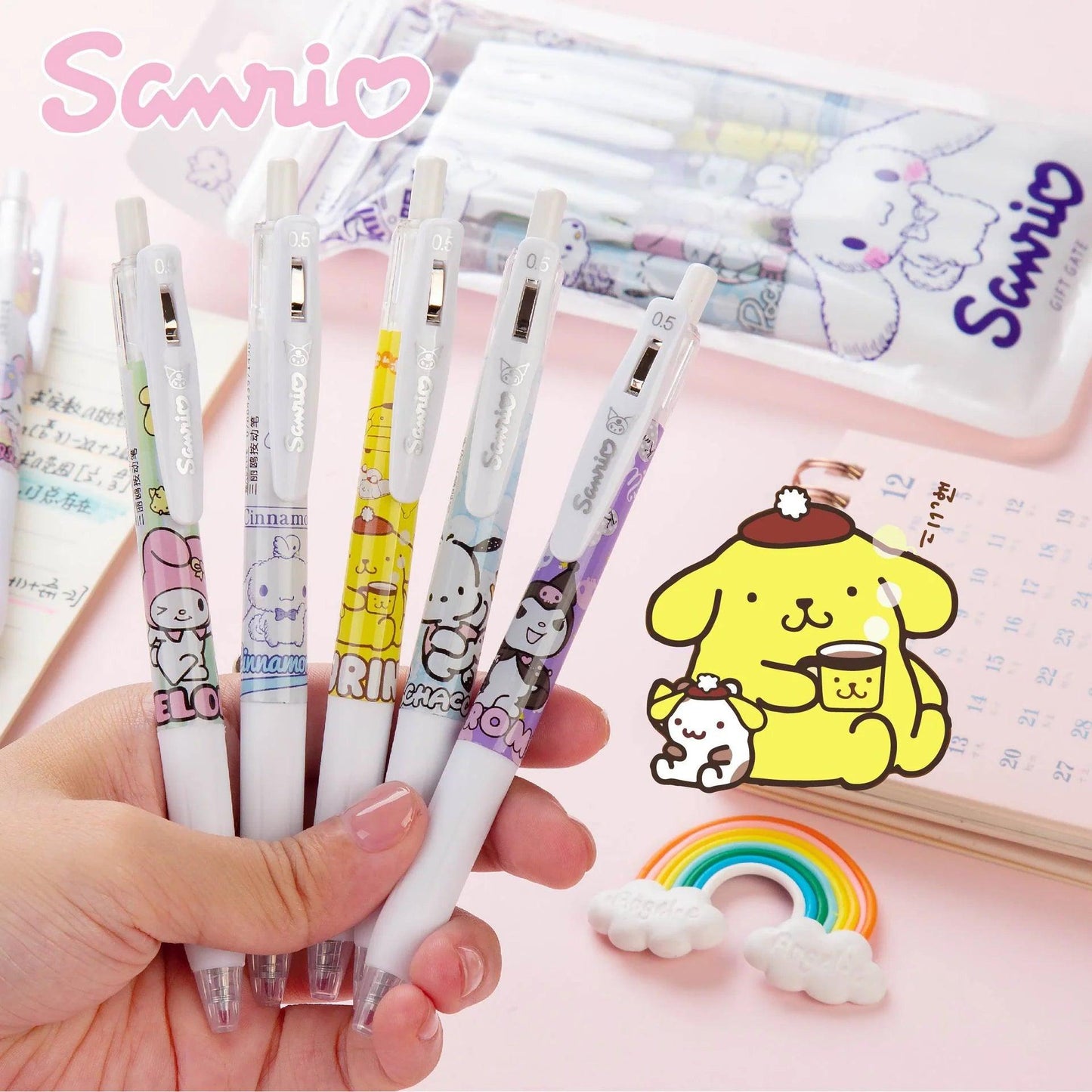 Sanrio Family Pen Pack (6 PCs) – In Kawaii Shop