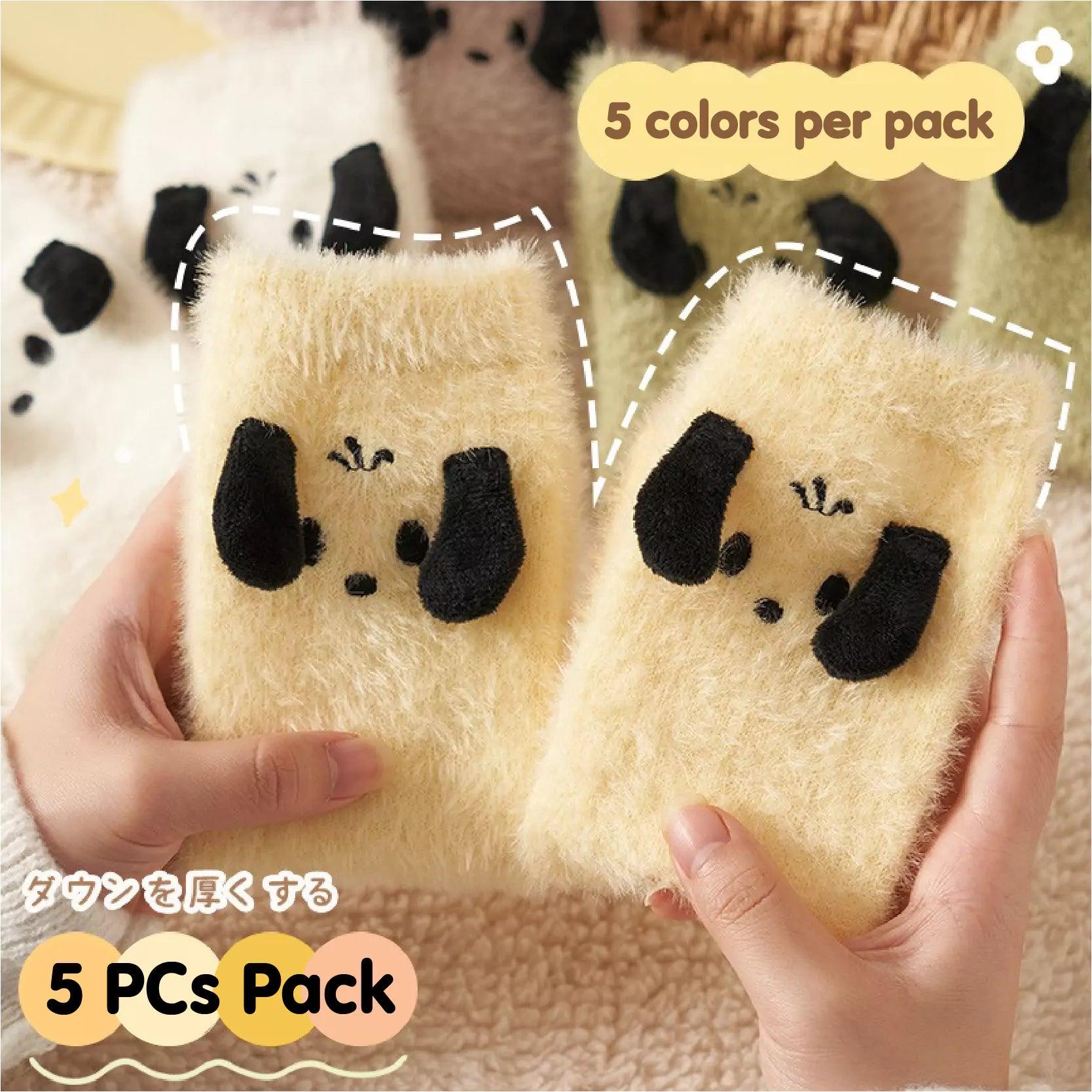 Pochacco Fleece Socks (5 PCs Pack) – In Kawaii Shop