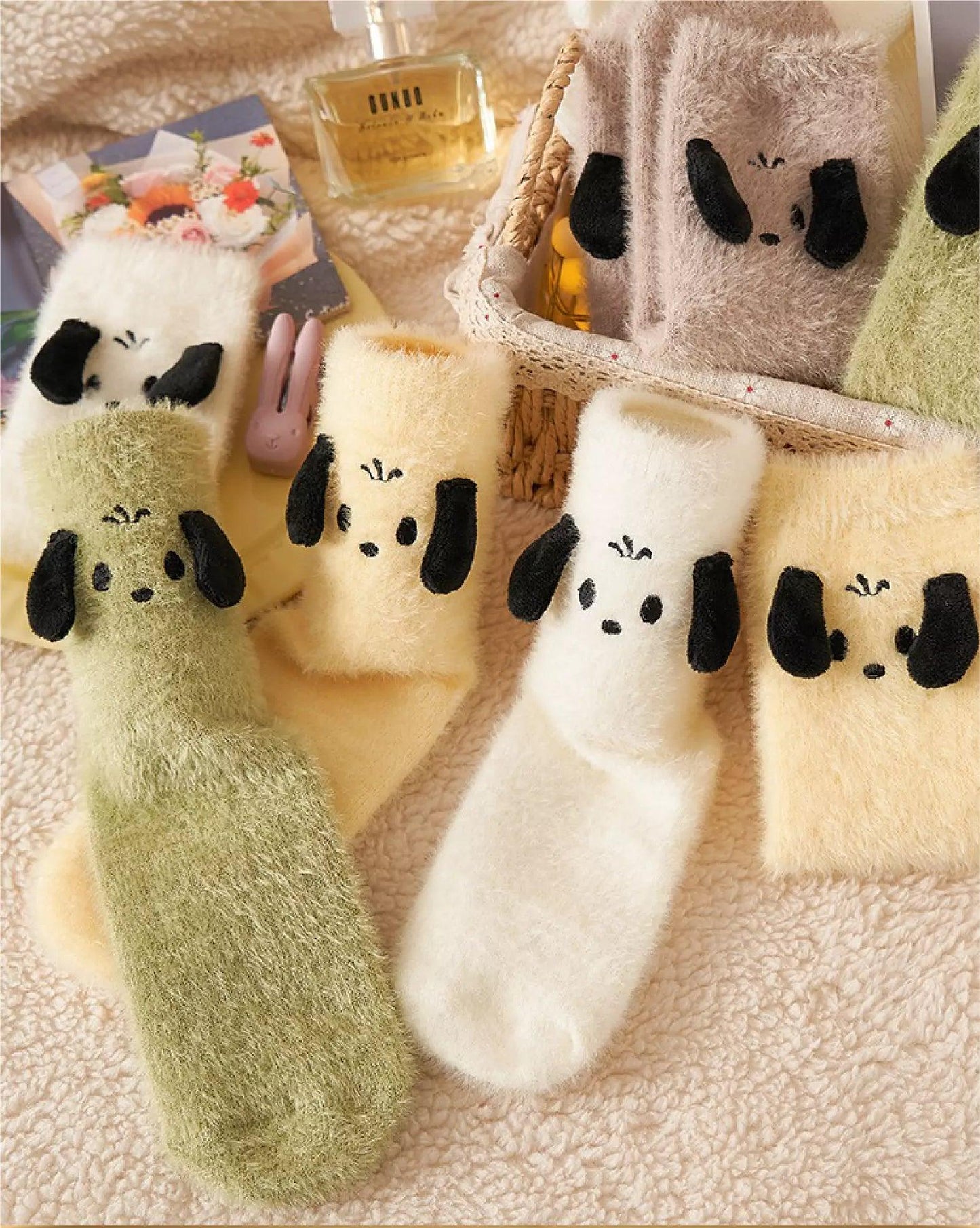 Pochacco Fleece Socks (5 PCs Pack) – In Kawaii Shop