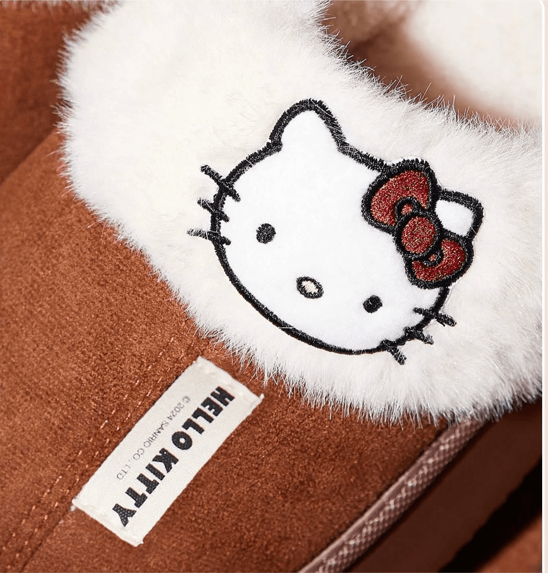 Hello Kitty Fuzzy Slippers – In Kawaii Shop