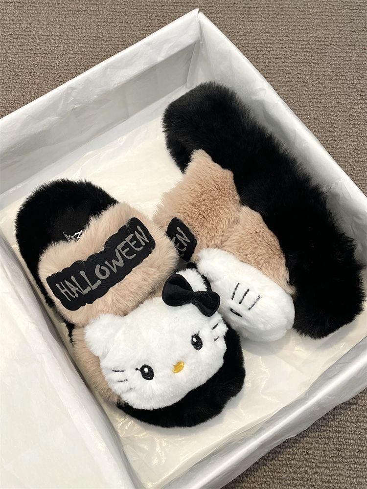 Hello Kitty Halloween Fluffy Slippers – In Kawaii Shop