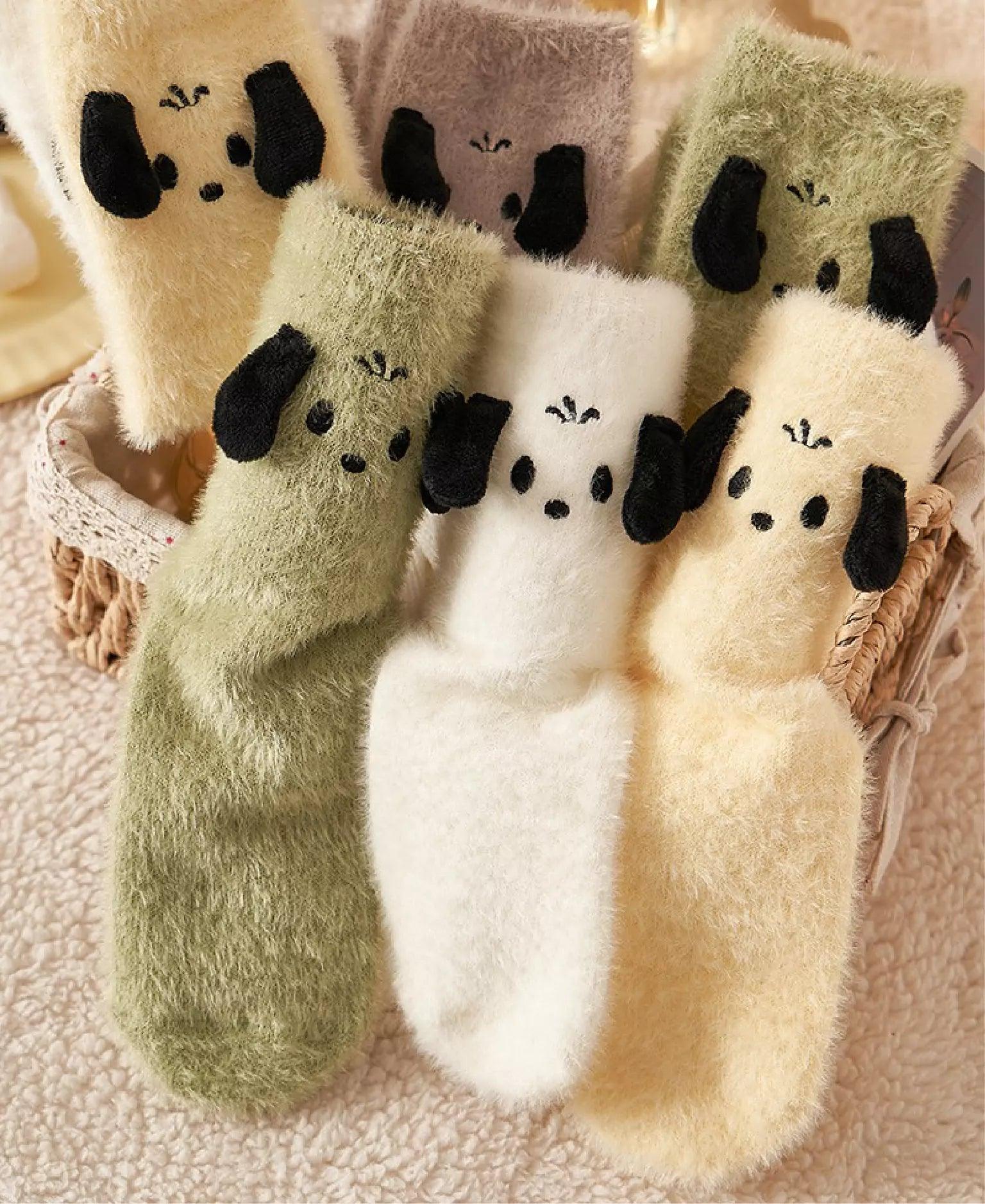 Pochacco Fleece Socks (5 PCs Pack) – In Kawaii Shop