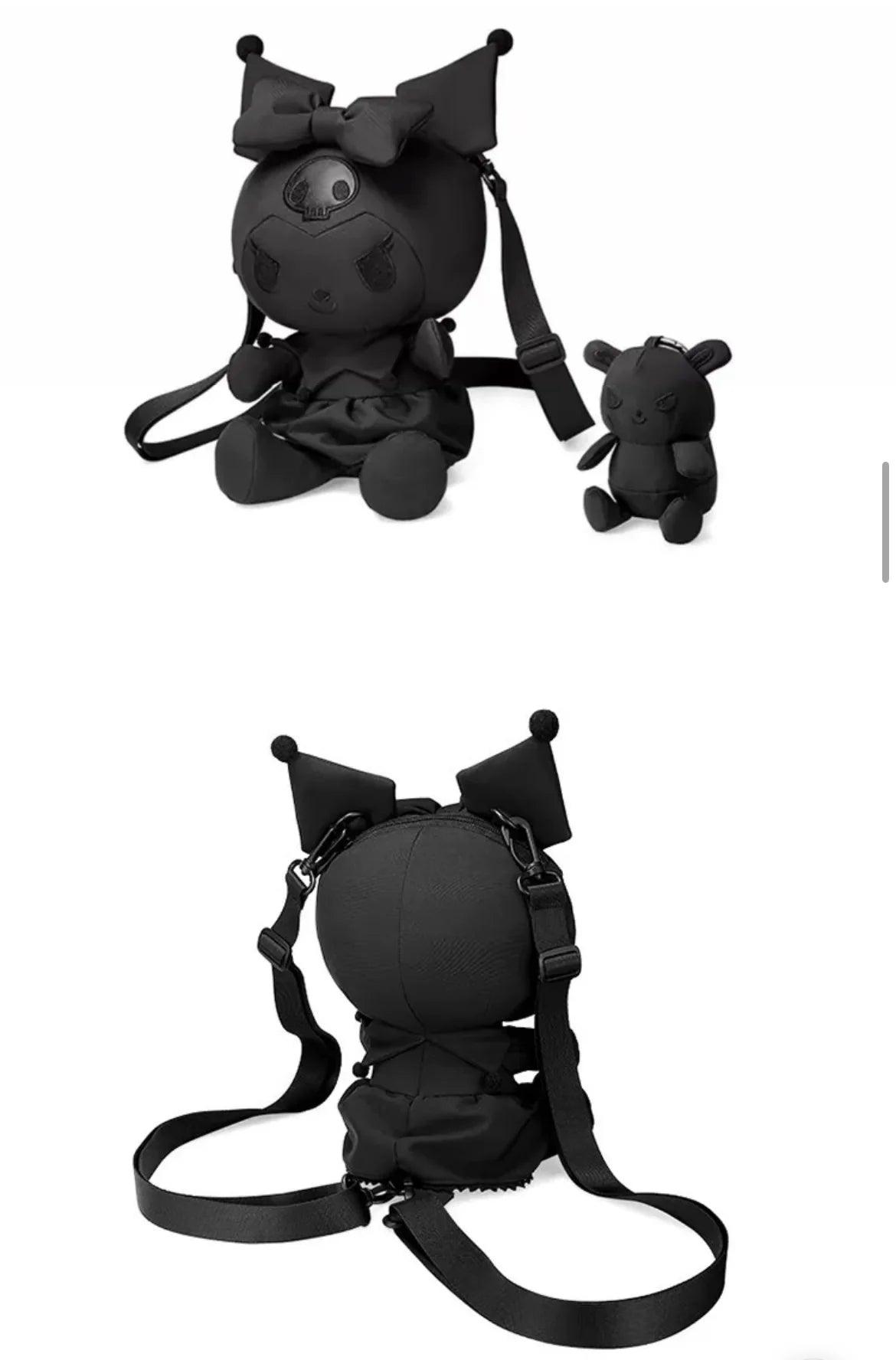 Kuromi Dark Angel Backpack – Gothic Elegance Redefined – In Kawaii Shop