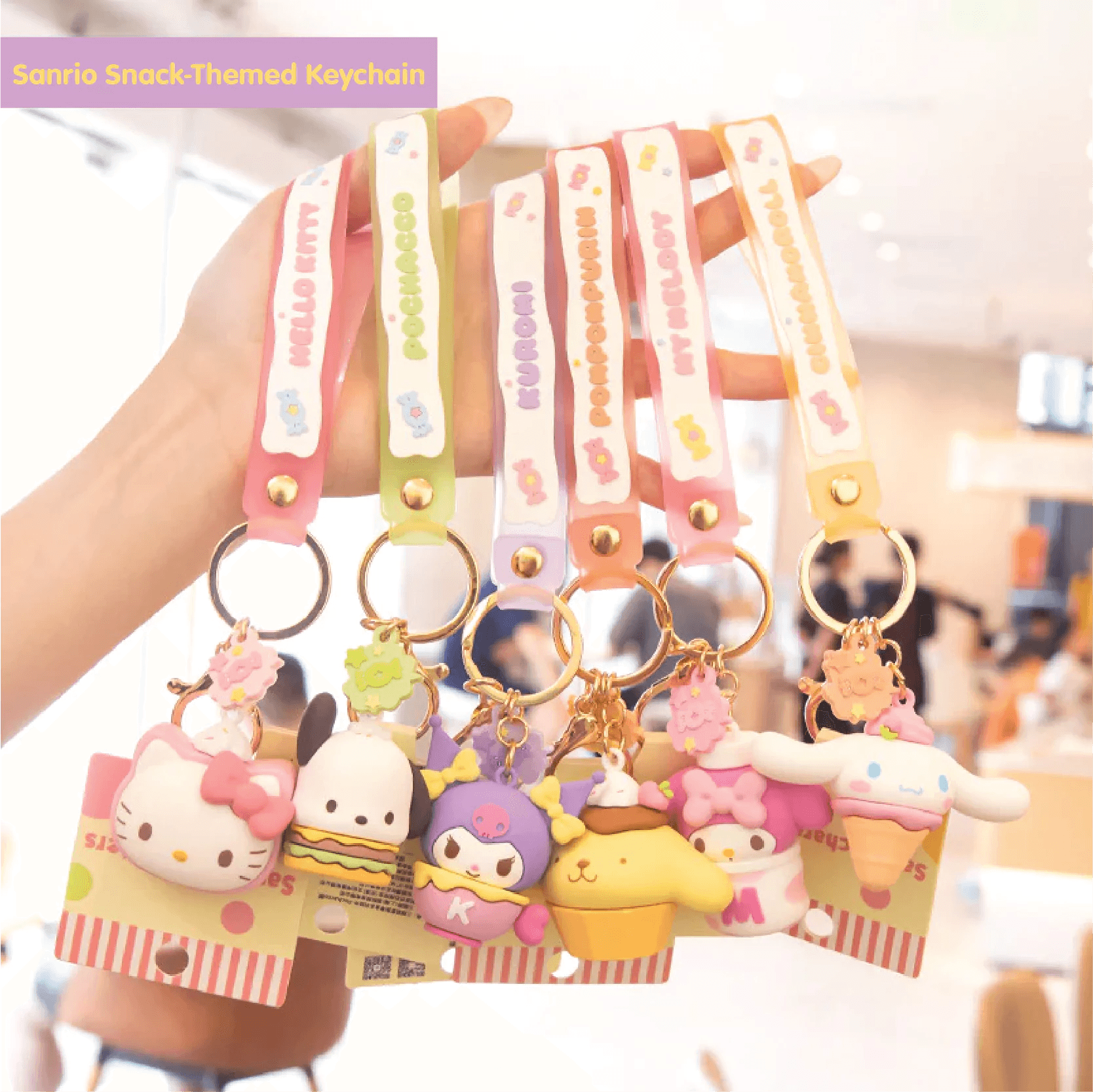 Sanrio Snack-Themed Keychain – In Kawaii Shop