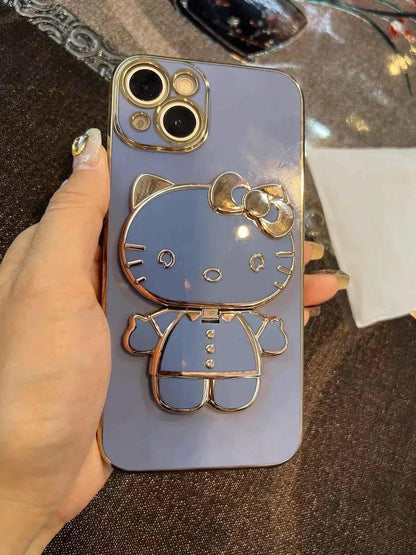 Hello Kitty Foldable Mirror Stand Phone Case – In Kawaii Shop