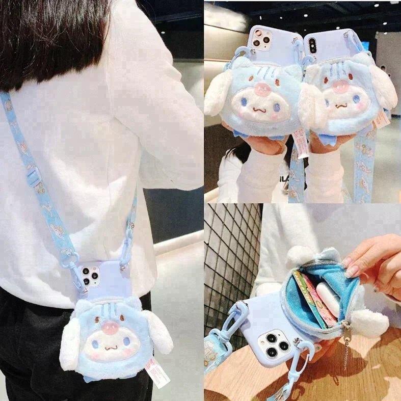 Plushie Pouch and Lanyard iPhone Case featuring My Melody and ...